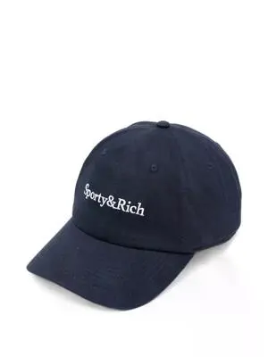 Sporty & Rich Logo-embroidered Baseball Cap - Blue