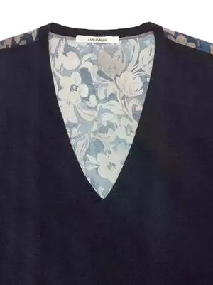 Malìparmi Floral-print V-neck Sweater