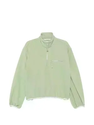 Cecilie Bahnsen Frederik Half-zip Drawstring Polo Top - Green