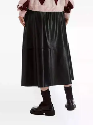 B+AB Elasticated-waist Panelled Midi Skirt