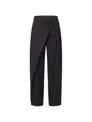 NICHOLAS Asymmetric Wrap-front Trousers