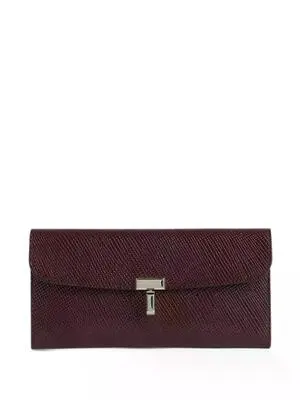 TOTEME T-lock Palmellato-patent Wallet - Red