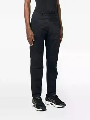 Stone Island Logo-patch Cargo Pants - Black