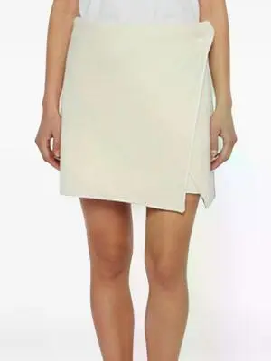 Jacquemus La Jupe Bagnu Draped Mini Skirt - Neutrals