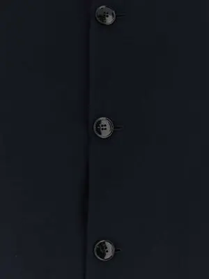 Giorgio Armani Slim Fit Single-breasted Virgin Wool Blazer With High Collar