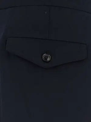 Giorgio Armani Straight-leg Virgin Wool Tailored Trousers With Pleats