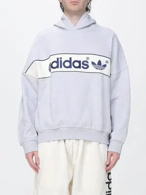 ADIDAS ORIGINALS Relaxed Fit Cotton-blend Hoodie With Contrast Logo