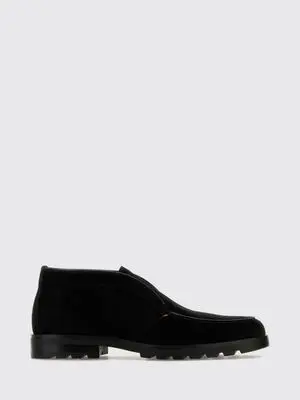 Santoni Suede Chukka Ankle Boots With Raised Apron Toe