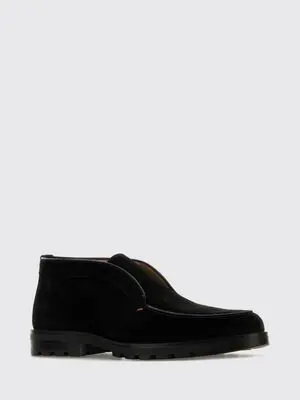 Santoni Suede Chukka Ankle Boots With Raised Apron Toe