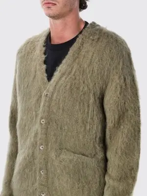 Obey Relaxed Fit V-neck Cardigan In A Wool And Alpaca Blend