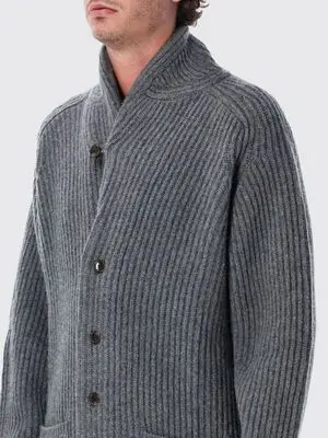 Filson Relaxed Fit Shawl Collar Wool Cardigan With Button Closure