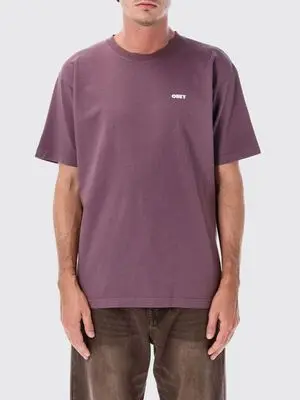 Obey Pure Cotton T-shirt With Front Graphic Print And Contrast Logo - Fa01