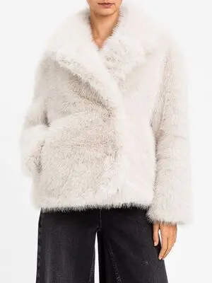 TWINSET Fur Coat - Grey