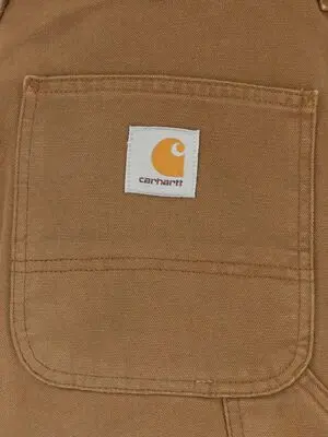 Carhartt Work In Progress Single Knee Wide-leg Trousers In Printed Organic Cotton Canvas - Brown