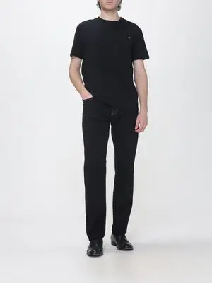 Valentino Garavani Cotton T-shirt With Pocket And Vlogo Signature Detail - Black