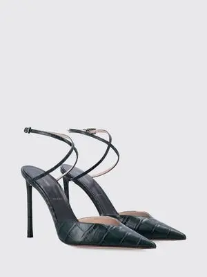 TOM FORD Selen Croc-effect Leather Pumps With Stiletto Heel And Ankle Strap