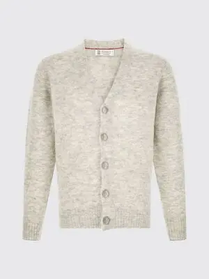 Brunello Cucinelli V-neck Cardigan In Wool, Alpaca, And Cashmere Blend