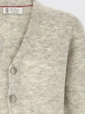 Brunello Cucinelli V-neck Cardigan In Wool, Alpaca, And Cashmere Blend