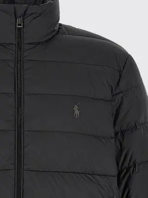 Polo Ralph Lauren Quilted Nylon Bomber Jacket With High Neck And Pony Logo
