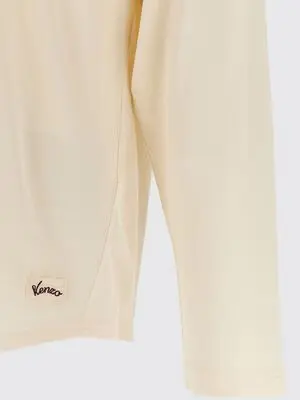 Kenzo Contrast Logo Long-sleeve Cotton And Viscose Blend T-shirt