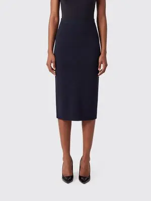 Max Mara Gamma High-waisted Crêpe Midi Pencil Skirt With A Slim Fit - Blue
