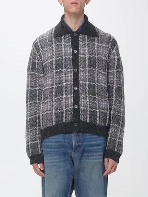Our Legacy Tartan Polo-style Cardigan In An Alpaca And Wool Blend