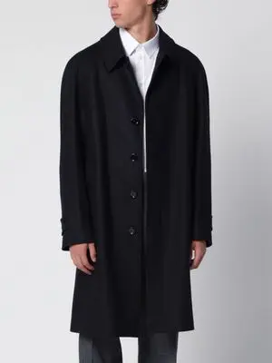 LARDINI Single-breasted Coat In Wool And Cashmere With Button Closure