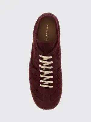 Dries Van Noten Suede Calf Leather Low-top Sneakers With Round Toe
