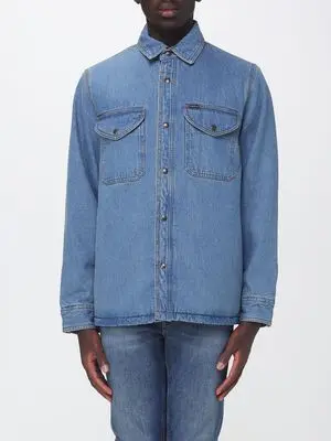 Filson Cotton Denim Shirt Jacket With Patch Pockets