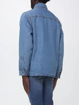 Filson Cotton Denim Shirt Jacket With Patch Pockets