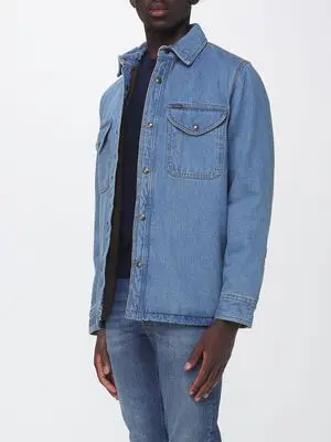 Filson Cotton Denim Shirt Jacket With Patch Pockets