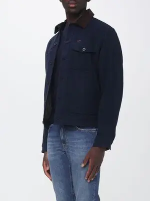 Filson Wool Blend Shirt Jacket With Corduroy Collar
