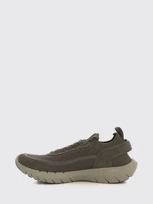 BOSS Motion Knit And Suede Sneakers With Rubber Sole - Green