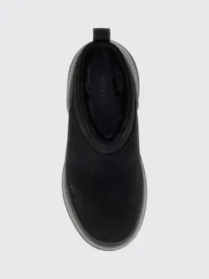 Moon Boot Mezzaluna Suede Snow Boots With Shearling Lining