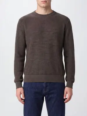 Brioni Crewneck Jumper In Wool And Cashmere With Long Sleeves And Ribbed Trims