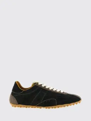 MAISON MARGIELA Sprinters Low-top Sneakers In Leather And Suede With A Bi Abstract Design