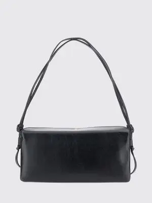 Celine Trio Shoulder Bag In Smooth Lambskin With A Snap Closure And Laminated Logo