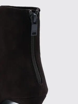 TOTEME Suede Sheep Leather Ankle Boots With Stiletto Heel And Back Zip
