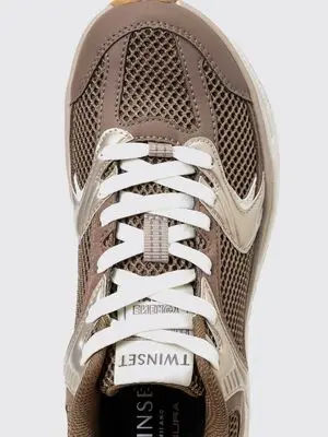TWINSET Fessura X Technical Mesh Sneakers With Lug Sole