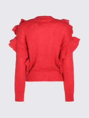 Elisabetta Franchi Ruffle-detail Mohair Blend Crew Neck Jumper