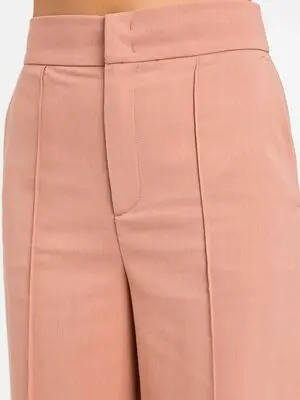 TWINSET High-waisted Palazzo Trousers In Viscose Blend