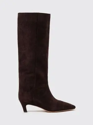 TWINSET Suede Knee-high Boots With Stiletto Heel And Pointed Toe