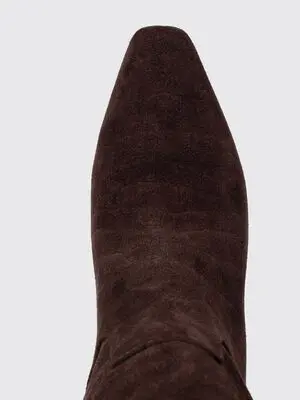 TWINSET Suede Knee-high Boots With Stiletto Heel And Pointed Toe