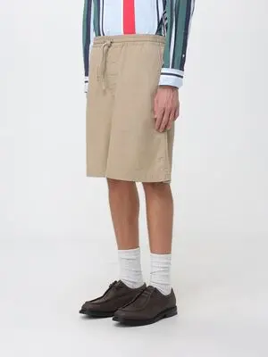 Loewe Knee-length Cotton Denim Jogging Shorts With Drawstring And Embroidered Logo