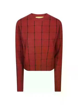 Guest In Residence Shrunken Checkered Sweater