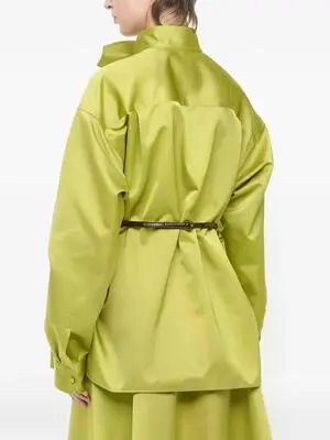 Plan C Bow-detail Long-sleeve Shirt