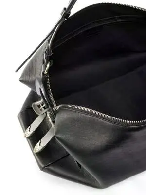 Pinko Keeper Bag Large Shoulder Bag In New Biker Leather