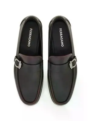 FERRAGAMO Caspian Gancini-detail Loafers