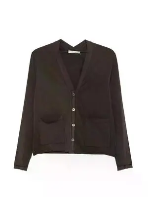 Kristensen Du Nord Frayed Button-up Cardigan - Brown