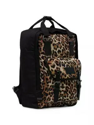DOUGHNUT Macaroon Jaguar Leopard-print Buckle-detail Backpack